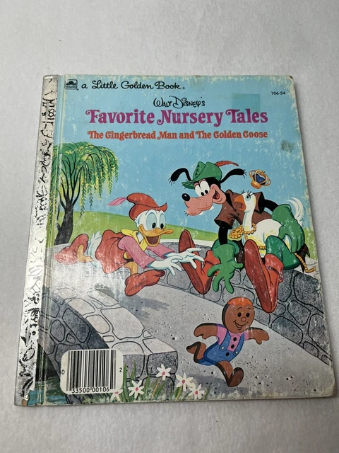 LITTLE GOLDEN BOOK Walt Disney Favorite Nursery Tales Gingerbread Man ...