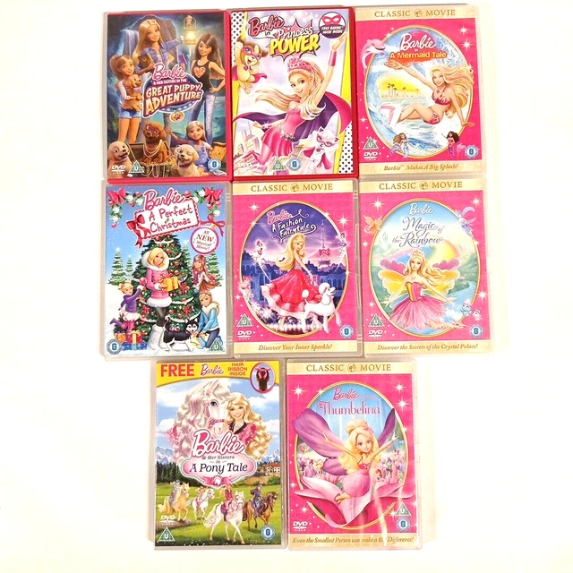 BARBIE MOVIE BUNDLE Lot of 8 DVDs Thumbelina Mermaid Tale PAL EUR 15,53 ...