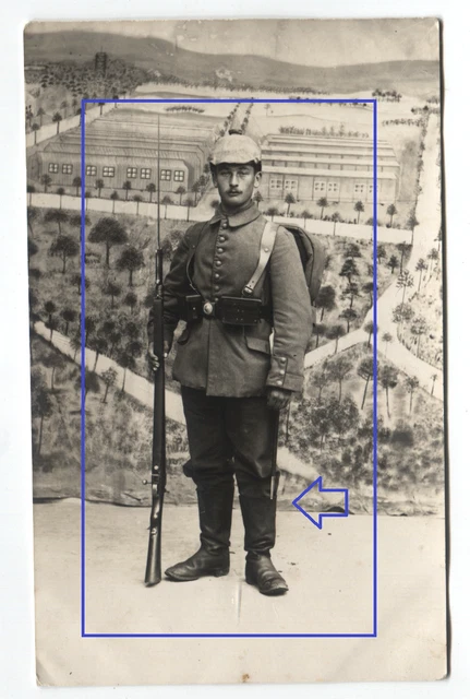WW1 PHOTO IMPERIAL Field Grey Soldier Me Rifle Bayonet 24/17 £8.74 ...