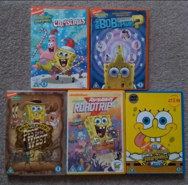 Spongebob Squarepants 5 Dvd Bundle Christmaswhopest Of Theroadtrip 5067