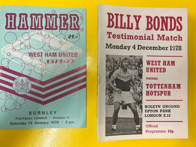 WEST HAM UNITED 1978/79 Complete Season & Official Binder Division 2 £ ...