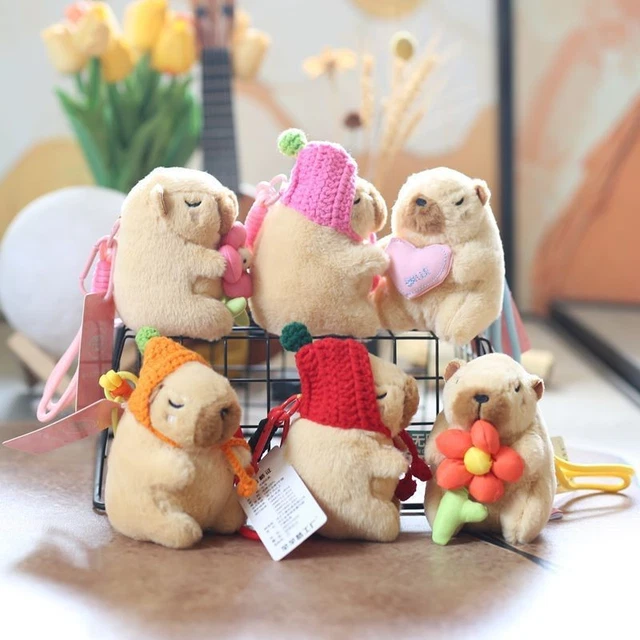 CUTE CAPYBARA PLUSH Keychain With Short Plush Material For Kids And ...
