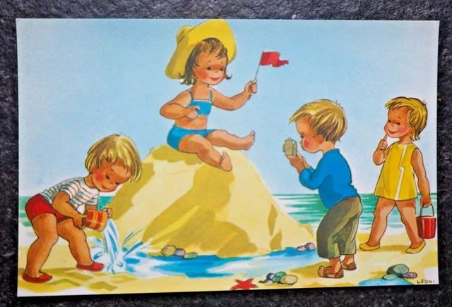 ALTE AK , Kinder am Strand , (K646) EUR 3,90 - PicClick DE