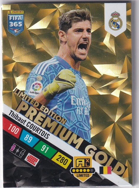 PANINI FIFA 365 2023 Karte Premium Limited Edition Gold Thibaut ...