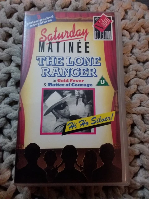 SATURDAY MATINEE THE LONE RANGER - VHS Video Cassette Tape - HI HO ...