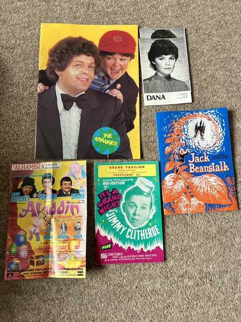 PANTOMIME THEATRE PROGRAMME Bundle And Flyer With Tickets The Krankies ...