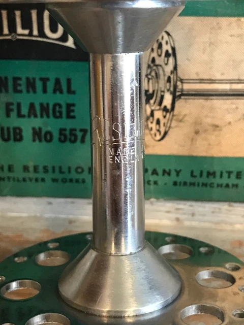 NOS BOXED VINTAGE Resilion Continental Large Flange Front Hub 32h Pista ...