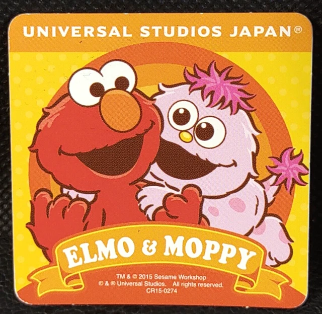 SESAME STREET MOPPY Elmo Universal Studio Japan Not for sale Sticker ...