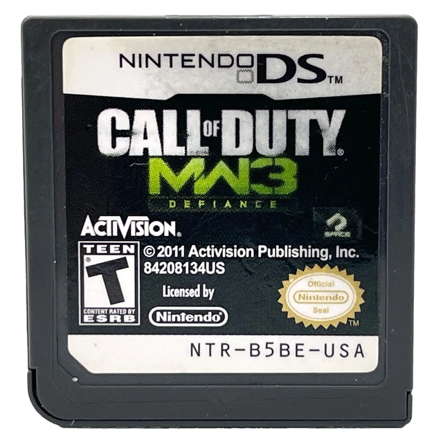 CALL OF DUTY Modern Warfare 3 Defiance [Nintendo DS 2011 Activision ...