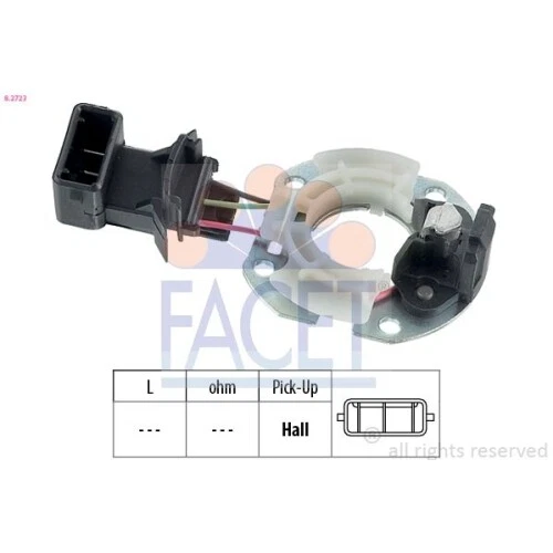 CAPTEUR IMPULSION D'ALLUMAGE Facet 8.2723 Made In Italy - Oe Equivalent ...