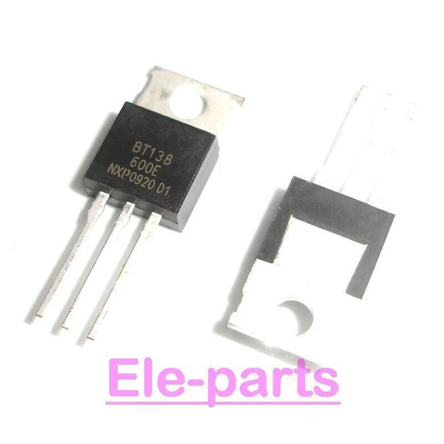 10 PCS BT138-600E TO-220 BT138-600 600V 12A Triacs sensitive gate ...