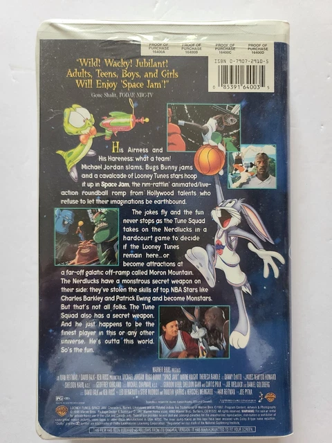 SPACE JAM , Pre-Owned VHS ( Bugs Bunny & Michael Jordan ) £9.02 ...