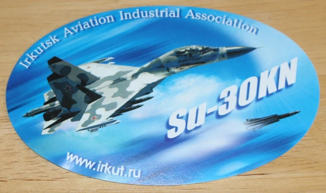 RUSSIAN AIR FORCE Sukhoi SU-30KN Fighter Jet Sticker EUR 5,73 - PicClick FR