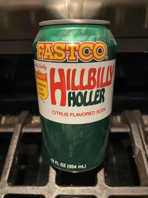 FASTCO HILLBILLY HOLLER CITRUS 🍊 Soda 🥤 Can SWEET EXAMPLE soda 🥤 $13.94 ...