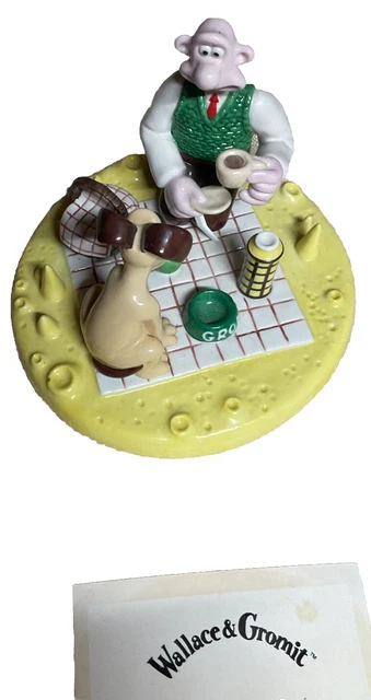 COALPORT WALLACE AND Gromit Picnic on The Moon Ltd Edition 1072/2000 £ ...