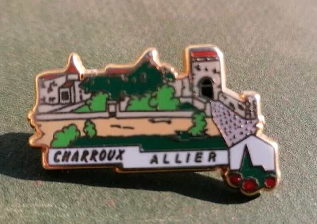 PIN'S PBVF &CHARROUX& Plus Beaux Villages de France LB CREATION PARIS ...