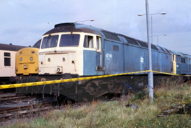 ORIGINAL 35MM SLIDE - 'Withdrawn' Class 47 - 47110 - Thornaby - 1992 ...