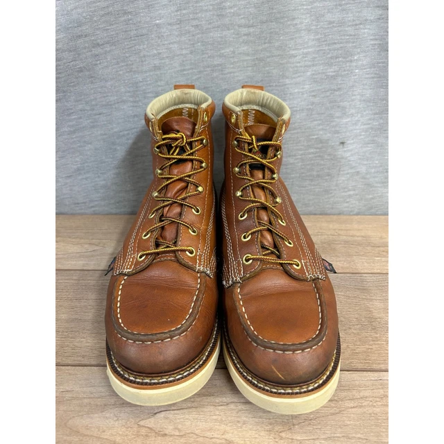 THOROGOOD MENS AMERICAN Heritage 6 Moc Toe Boots Tobacco Leather 814 ...