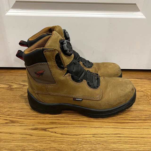 RED WING SHOES FlexBond 6" BOA Waterproof Safety Toe Work Boots Size 11 ...