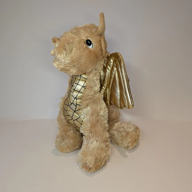 MELISSA AND DOUG Lustre Gold Dragon Soft Toy Cuddly Medium Sized ...