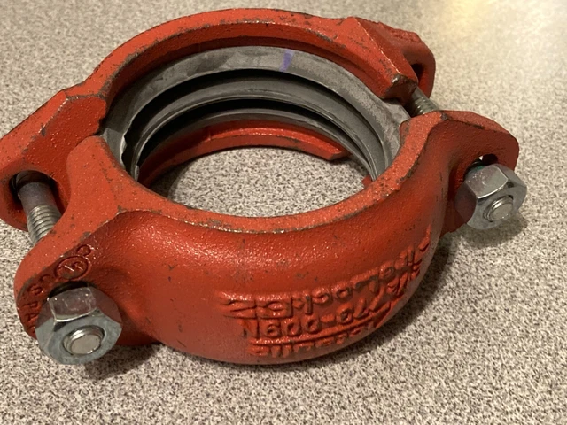 2-1/2& VICTAULIC FIRELOCK Grooved Rigid Coupling Style 73-009N Gasketed ...