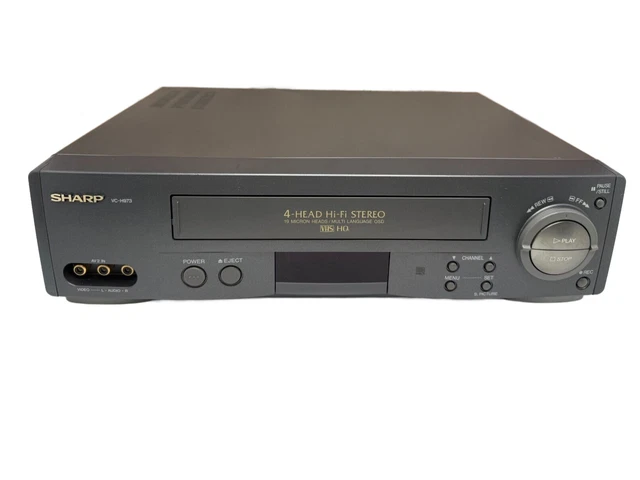 SHARP VC-H973U VCR Player VHS Video Cassette Recorder 4 Head Hi-Fi ...