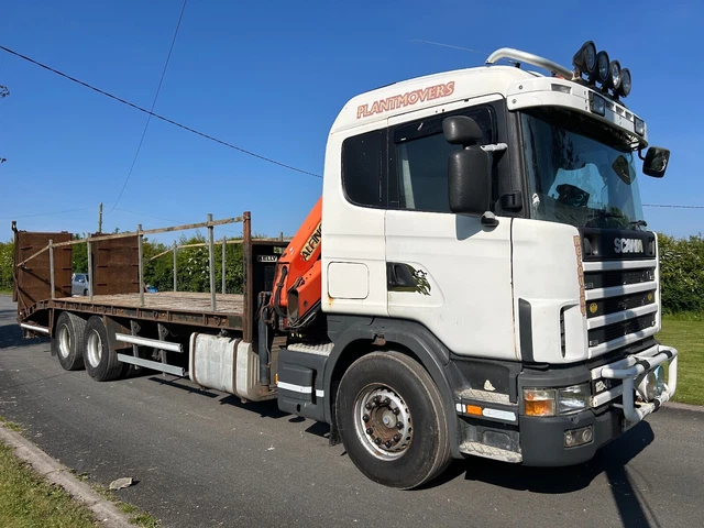 SCANIA 124 400 6X2 Rigid Crane truck 10 Tyres £15,999.00 - PicClick UK