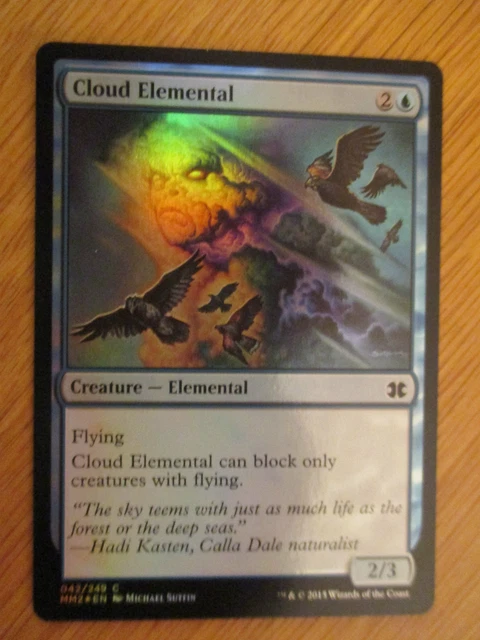 X1 CARTE MAGIC MTG Cloud Elemental VO Foil /Premium (Modern masters ...