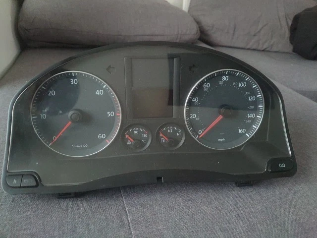 VW GOLF MK5 SPEEDOMETER INSTRUMENT CLUSTER 1K0920953N (Small Screen ...
