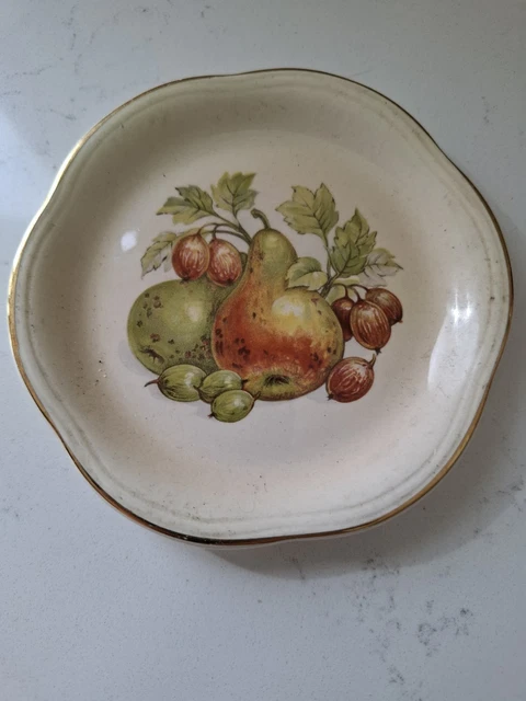 ROYAL WORCESTER TRINKET Dish Palissy Fruit Pear Ring Tidy Pin Dish ...