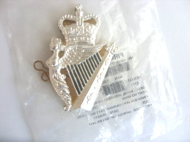 ROYAL IRISH REGIMENT LARGE CAUBEEN PIPERS CAP BADGE - IRISH RANGERS 2nd ...