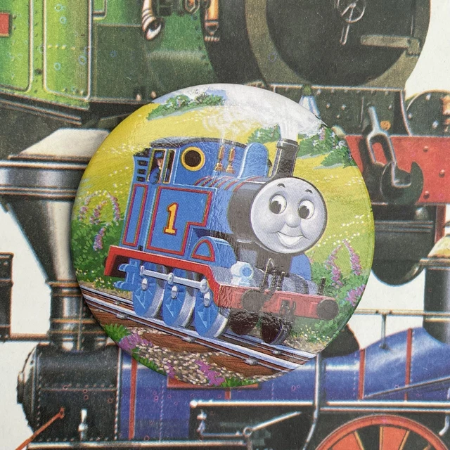 VINTAGE BADGE THOMAS The Tank Engine Railway Steam Train Pin Button £4. ...