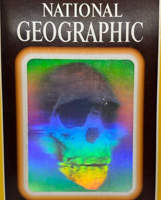 NATIONAL GEOGRAPHIC-NOVEMBER 1985, Holographic Early Man, WITH Map £10. ...