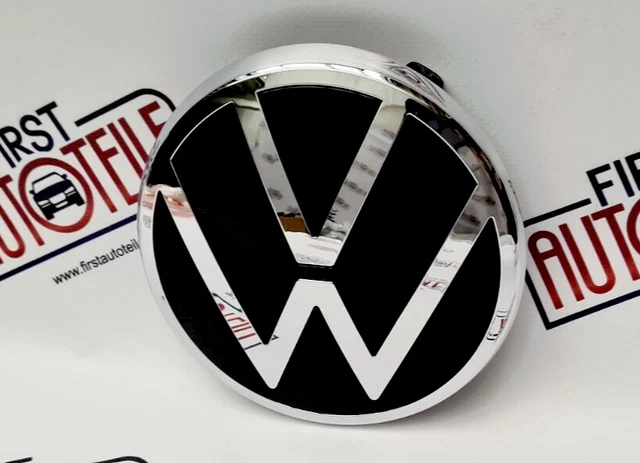 ORIGINAL VW CADDY Emblem für Grill Kühlergrill Logo Chrom schwarz ...