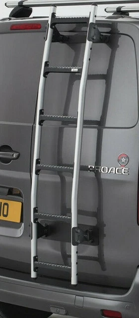 VW T5 REAR Door Ladder H1 Transporter Rhino Aluminium Roof Rack Access ...