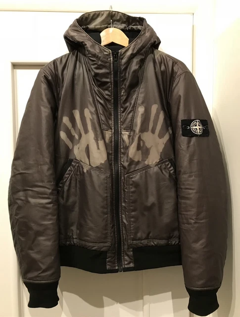STONE ISLAND THERMO Reflective Bomber Jacket 30 Anni AW12 Large Ice ...