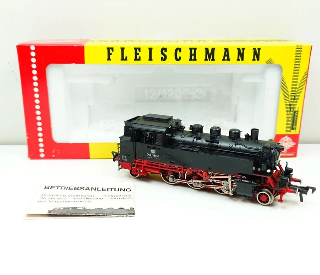 FLEISCHMANN 4064 BR64 389-0 DC Analog H0 1:87 Dampflok OVP Karton EUR ...