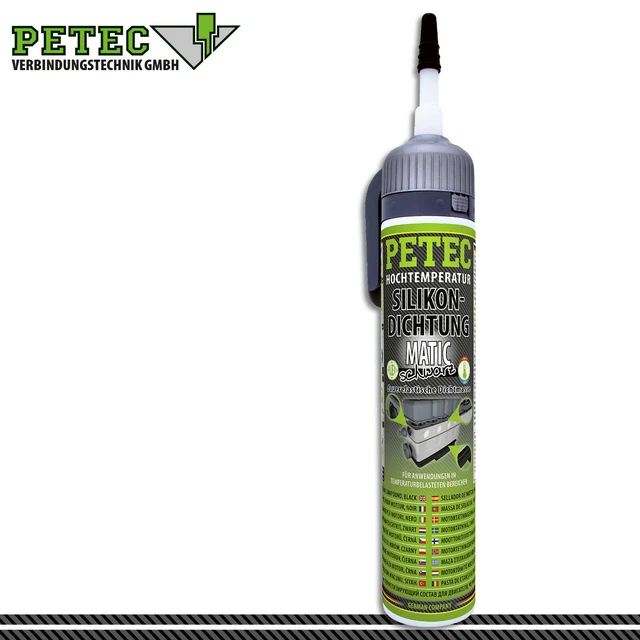 PETEC 200ML HOCHTEMPERATUR-SILIKONDICHTUNG Élasticité Permanente Noir ...