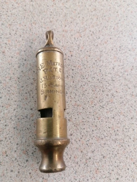 ANTIQUE POLICE WHISTLE[THE Metropolitan,J Hudson& Co] £10.00 - PicClick UK