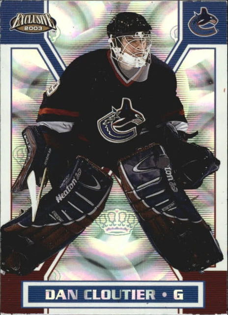 CARTE DE HOCKEY exclusive 2002-03 Pacific Canucks #166 Dan Cloutier EUR ...