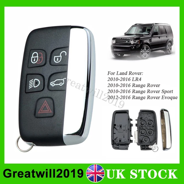 FOR LAND ROVER LR4 Range Rover Sport Evoque 5B Car Smart Key Case Cover ...