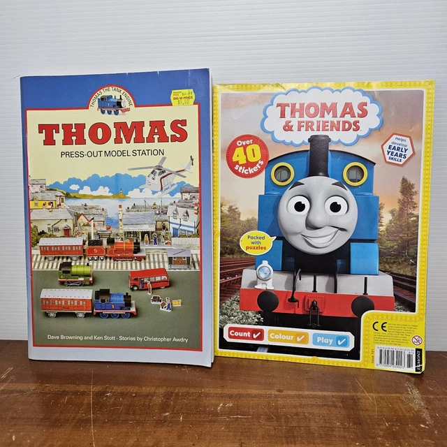 THOMAS THE TANK Engine Vintage Press-Out Model Station And Sticker ...