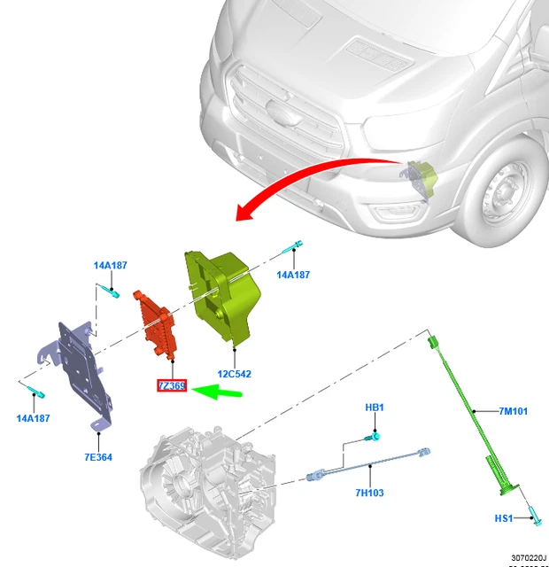 FORD TRANSIT CUSTOM MK1 Transmission Control Module Assy 2394286 NEW ...