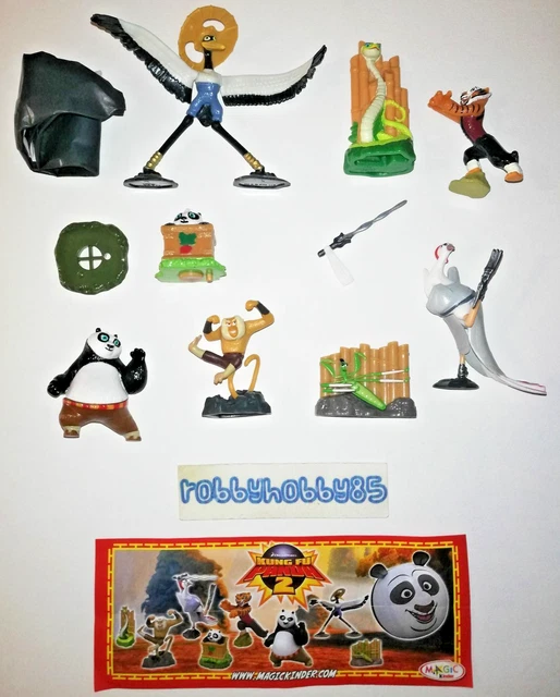 COMPLETE SET KUNG Fu Panda 2 DC183 - DC192 +9 Bpz kinder surprise Italy ...