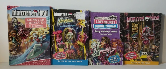 LOT 4 MONSTER High Books: Electrified, Monster Rescue, Boo York, Adv ...