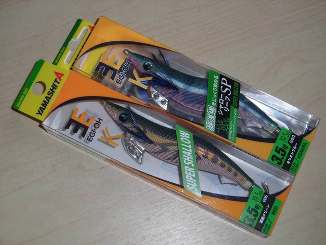 YAMASHITA EGI OH K 3.5 Super Shallow, 006 Gunkan Green, SL002 Orion Blue, set £60.15 - PicClick UK