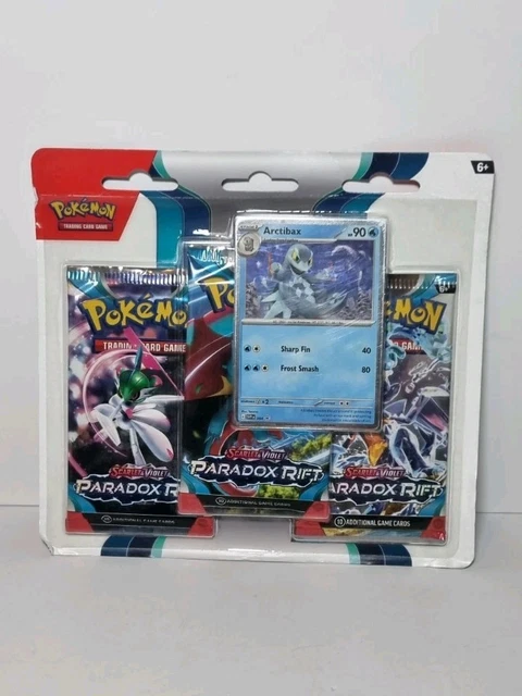 POKÉMON TCG PARADOX Rift Triple Pack Blister Arctibax - 3 Booster Packs ...