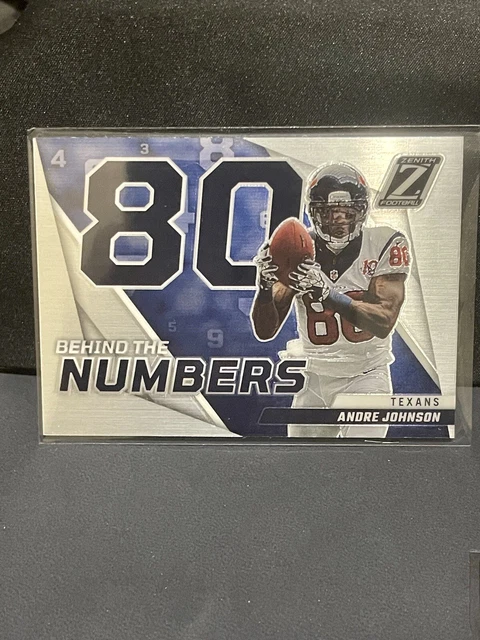 2022 ZENITH BEHIND the Numbers #BN-AJ Andre Johnson Houston Texans EUR ...
