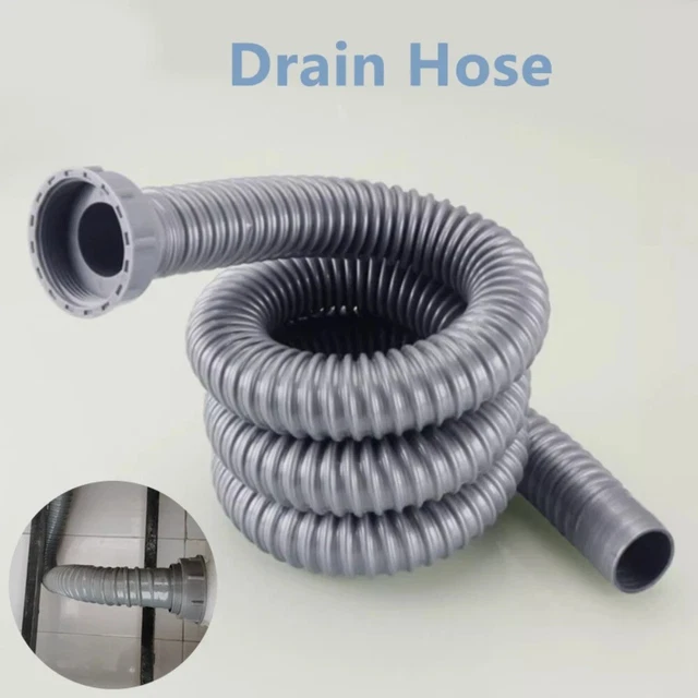 1PC 45/55MM JOINT Flexible Drain Hose Waste Water Pipe Home Wash Basin ...