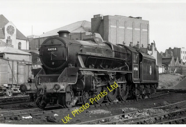 RAILWAY PHOTO EX LMS Black 5 44984 stabled at unknown TMD c1950's £2.00 ...